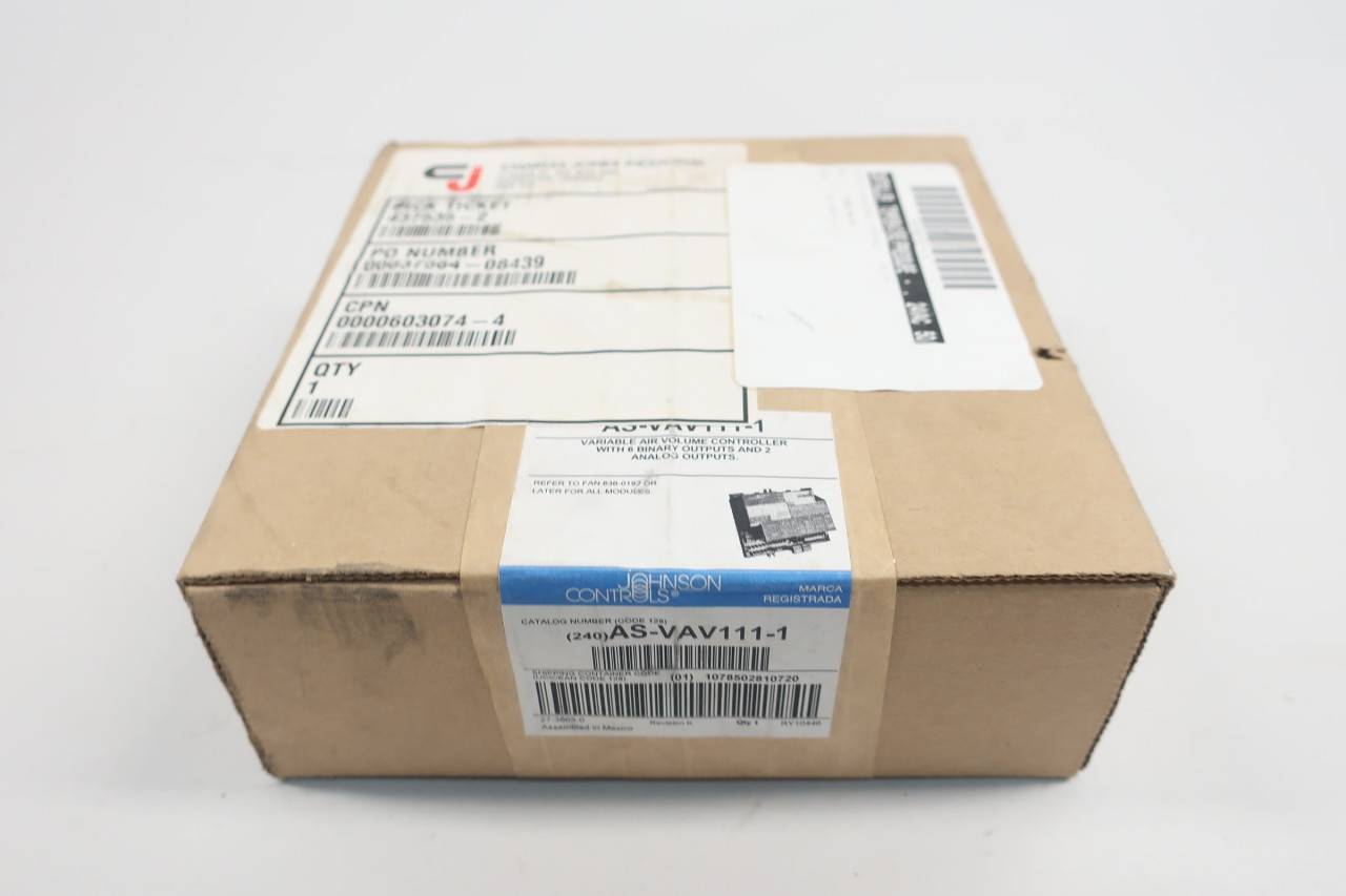 Johnson Controls AS-VAV111-1 Variable Air Volume Controller