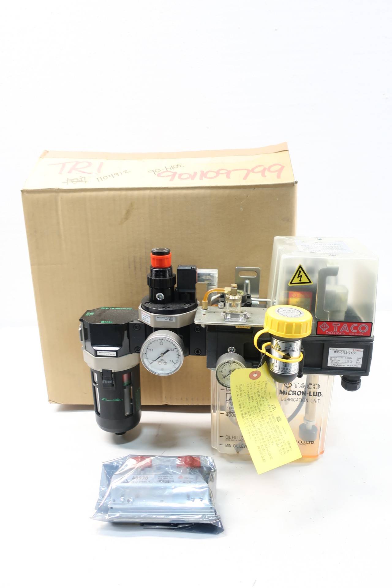 Taco MCD-01L2-3Y70 Micron-lub Lubrication Unit Assembly 3/8in Npt