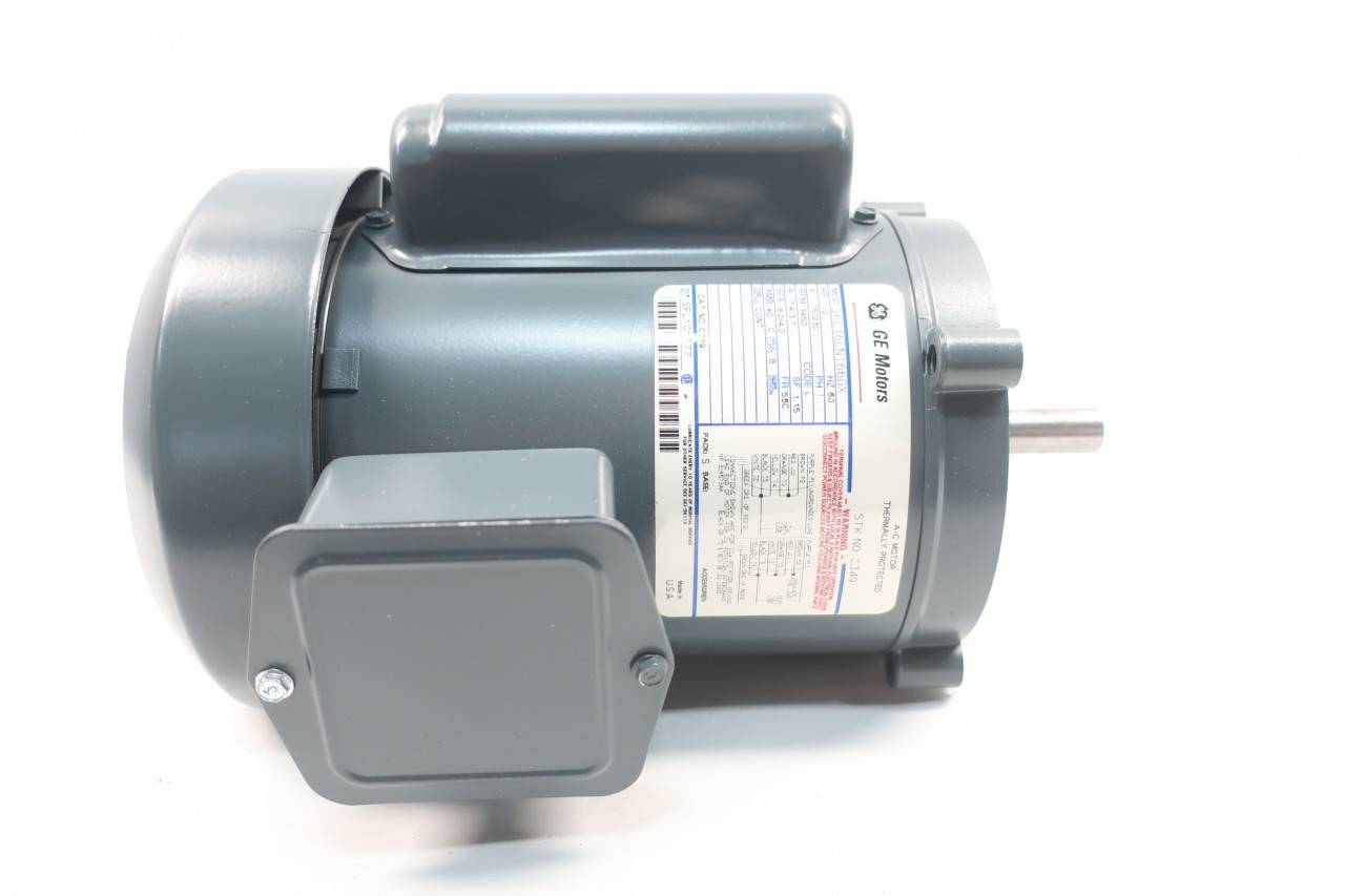 General Electric Ge 5KC36LN166X Motor 56c 1ph 1/2hp 3450rpm 115/230v-ac