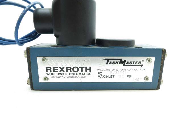 REXROTH PJ22711 TASKMASTER PNEUMATIC DIRECTIONAL CONTROL SOLENOID VALVE ...