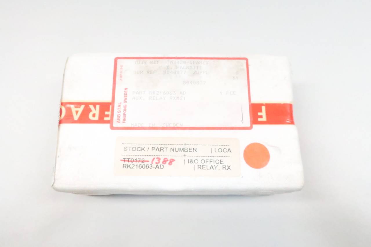 Abb RK216063-AD RXMS1 Plug-in Relay