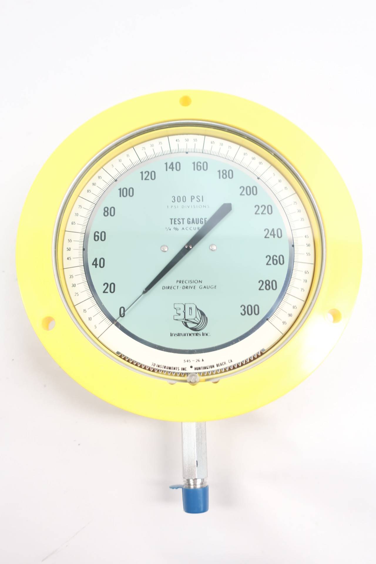3d Instruments 25545-26B14 Test Gauge 6in 0-300psi 1/4in Npt