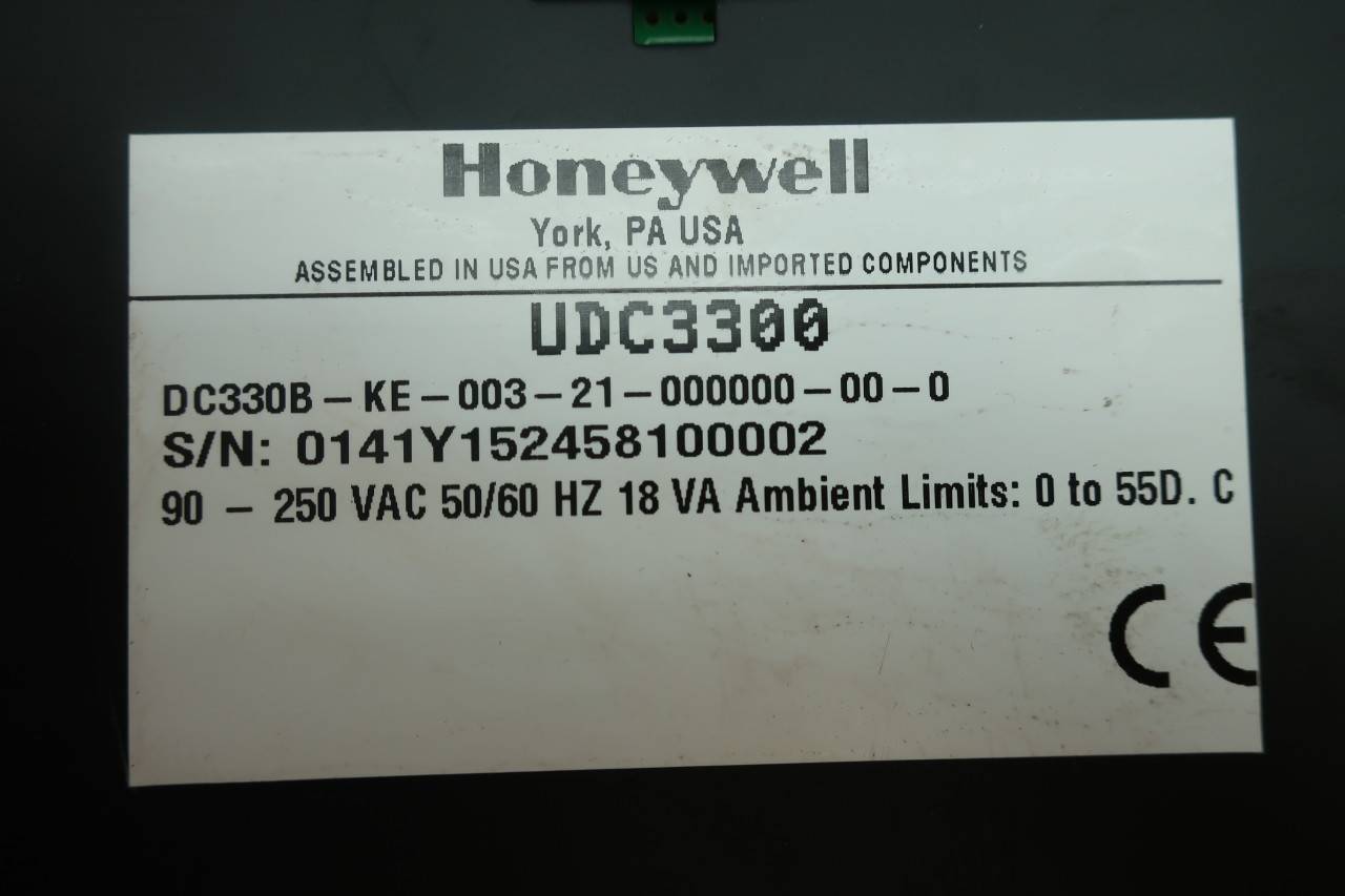 Honeywell DC330B-KE-003-21-000000-00-0 Udc3300 Temperature Controller 0-55c