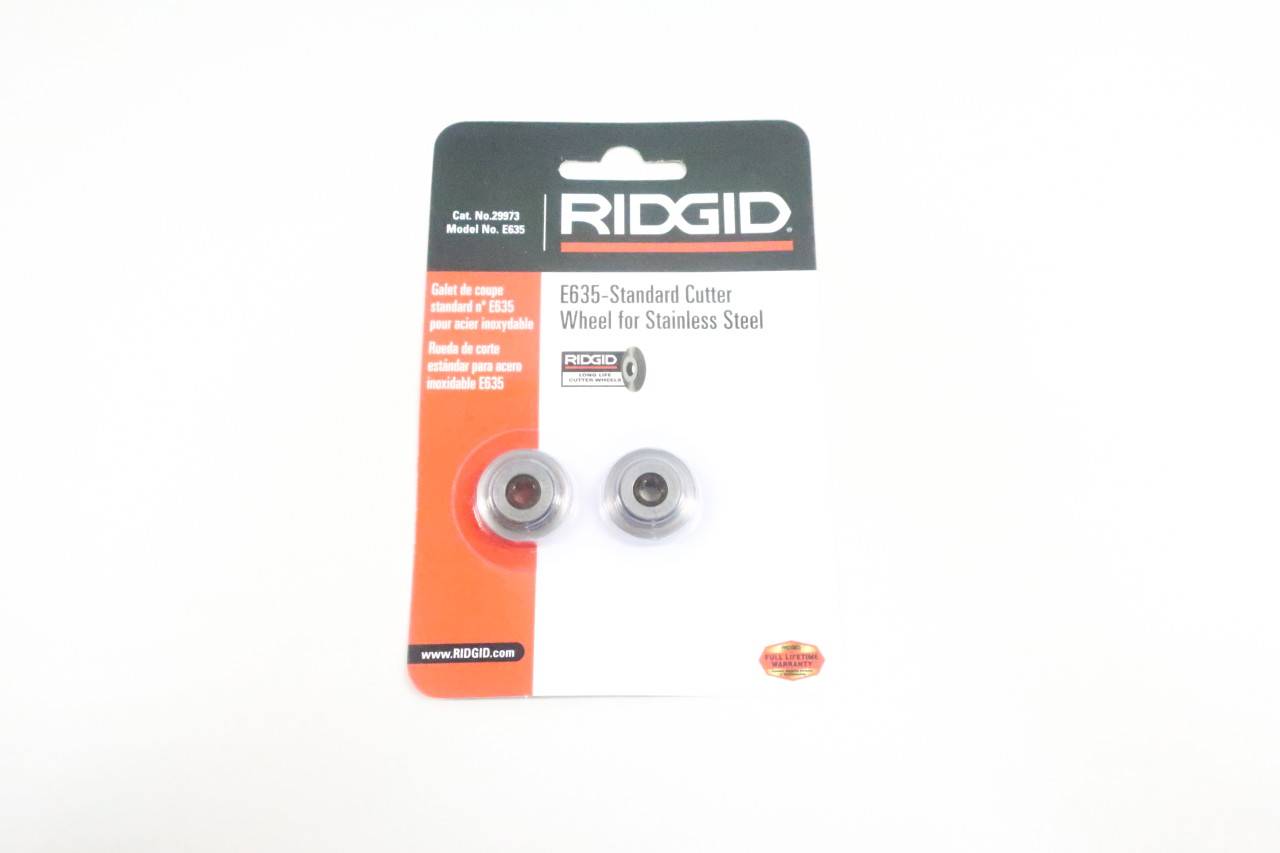 Pack Of 2 Ridgid 29973 Stainless Steel Standard Cutter Wheel