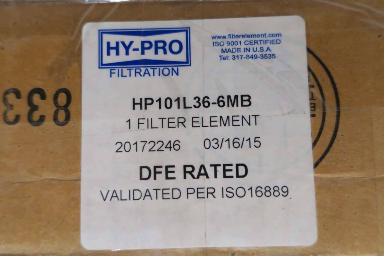 Hy-pro HP101L36-6MB Hydraulic Filter Element