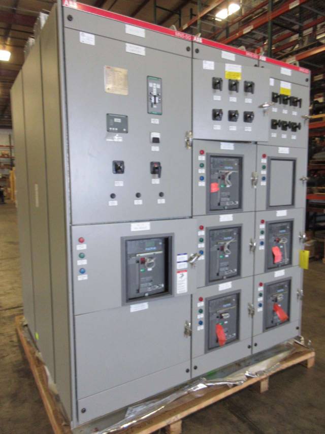 ABB MNS-SG SWITCHGEAR 5X SACE E2S-A 1600A 1X SACE E4S-A 3200A D543689