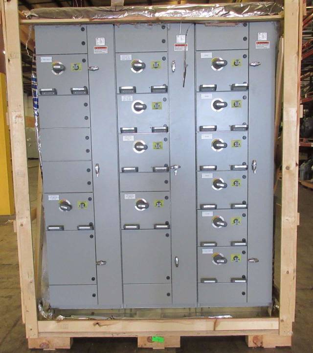 ABB MNS-MCC 3X VERTICAL MCC SECTIONS 12X FEEDER BUCKET SWITCHGEAR D543736