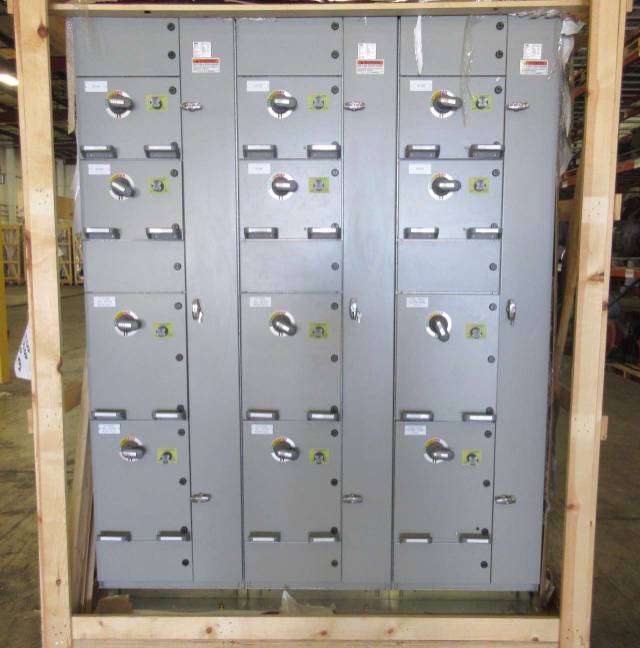 ABB MNS-MCC 3X VERTICAL MCC SECTIONS 13X FEEDER BUCKET SWITCHGEAR D543743