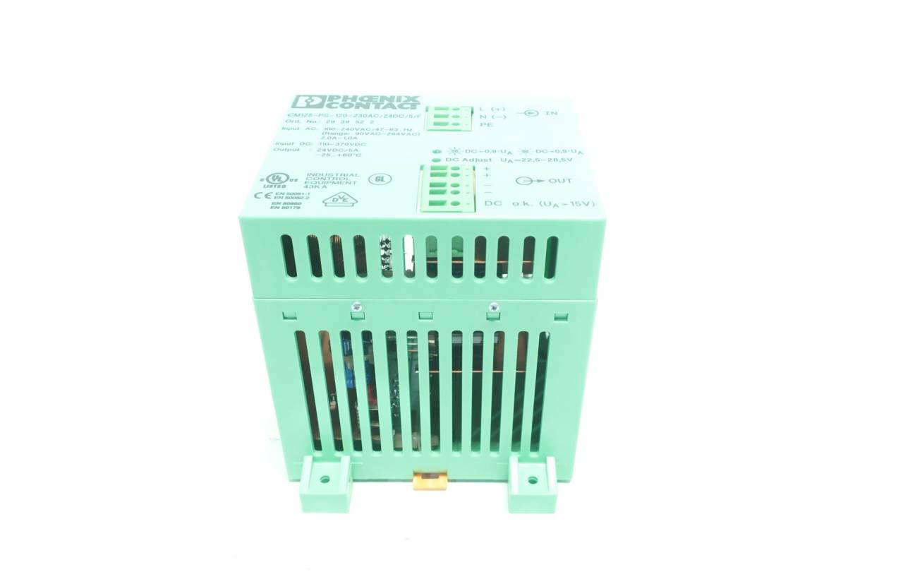 Phoenix Contact CM125-PS-1020-230AC/24DC/5/F 100-240v-ac 5a 24v-dc Power Supply