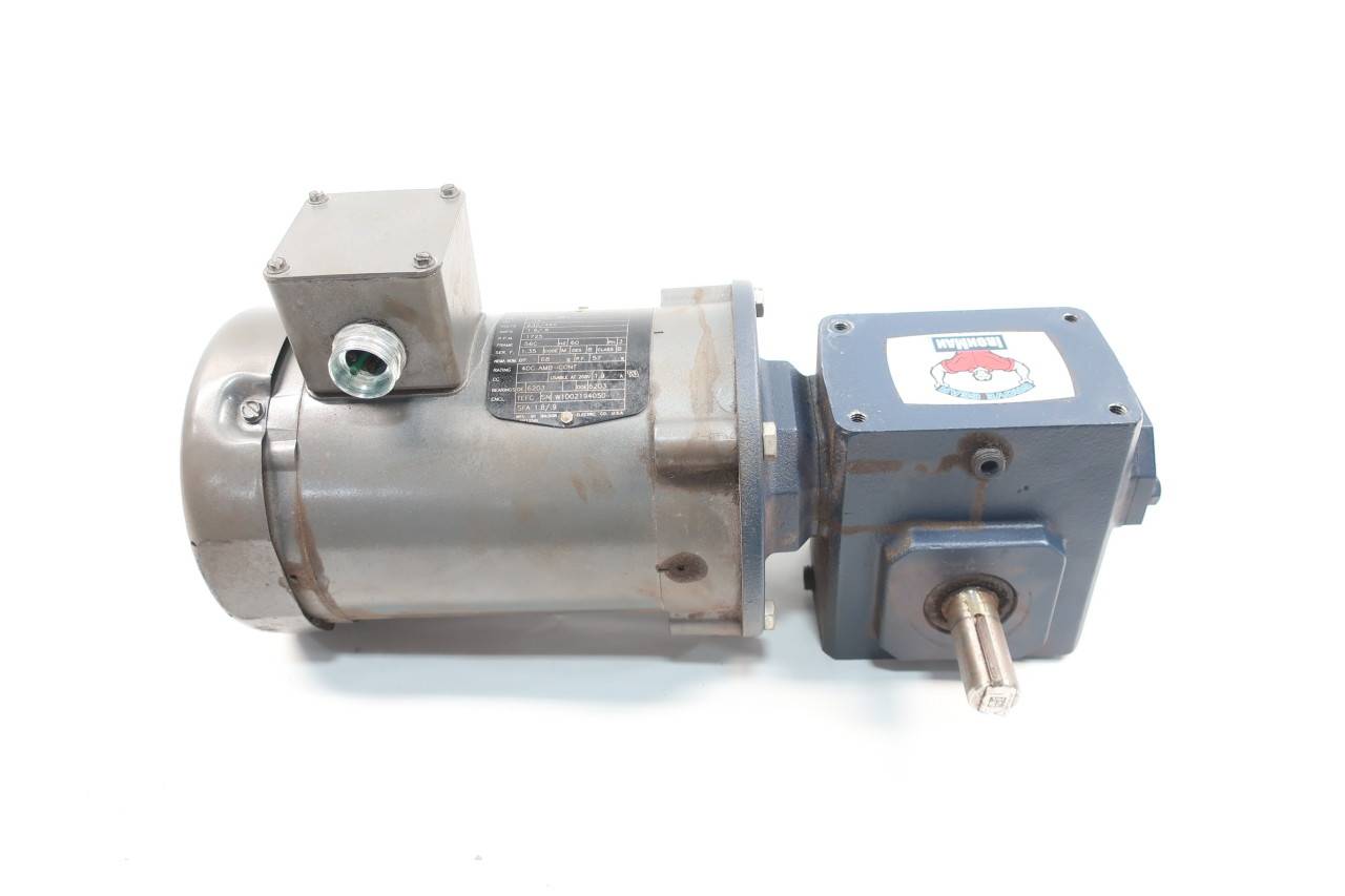 Grove Gear GR-BMQ818-60-R-50 Gearmotor 28.75rpm 3ph 1/3hp 230/460v-ac