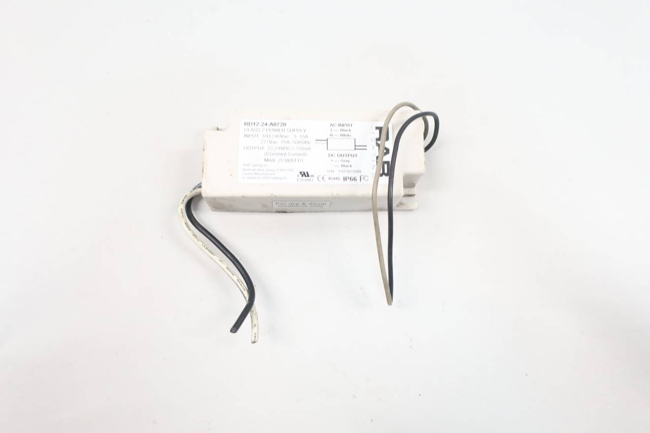 Rab RD12-24-A0720 Power Supply 100-240v-ac 720ma 12-24v-dc 20w
