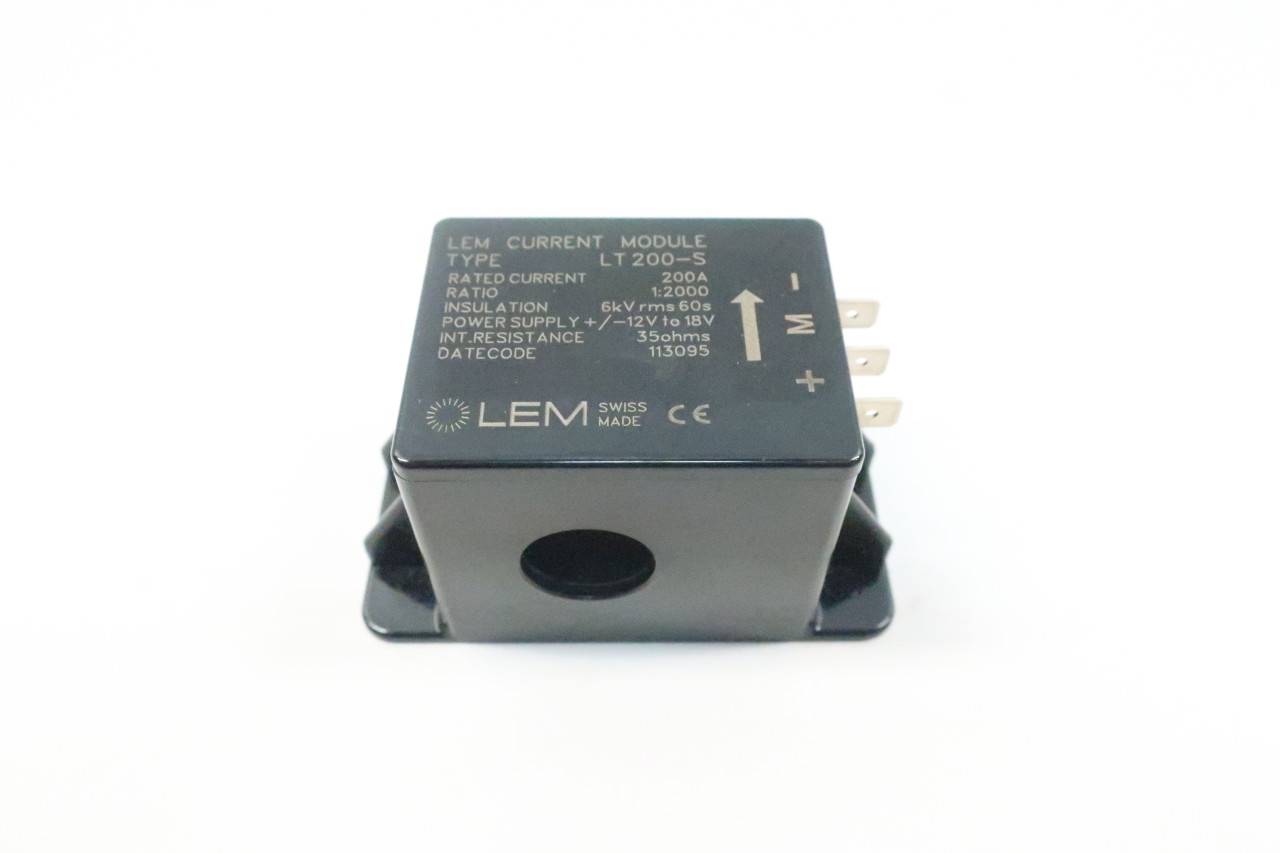 Lem LT200-S Current Transducer 200a 1:2000 35ohm