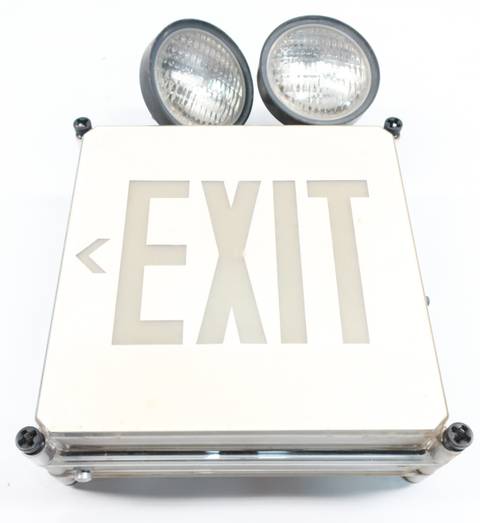 Tcp LED20784 Red Letter White Housing Single/double Face Exit Sign
