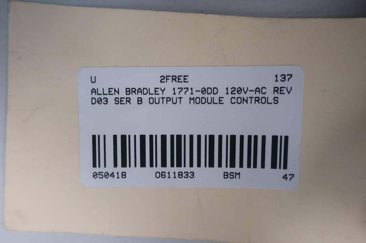Allen Bradley 1771-ODD Plc5 Isolated Output Module