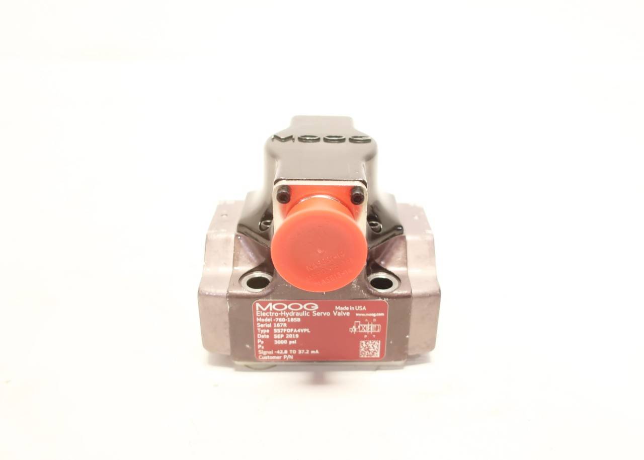 Moog 760-185B S57f0fa4vpl -42.8-37.2ma 3000psi Hydraulic Servo Valve