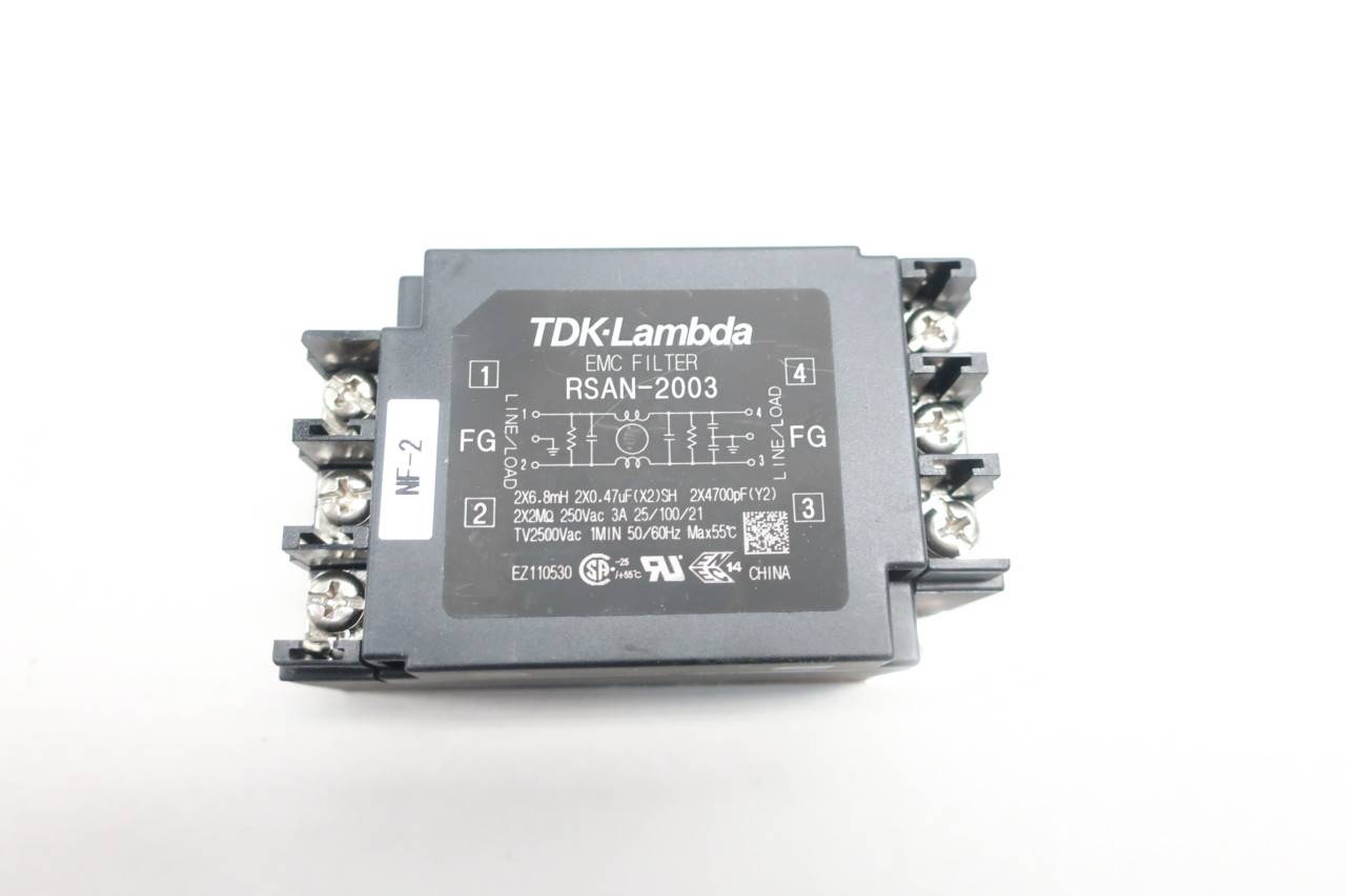 Tdk-lambda RSAN-2003 Emc Filter 3a 250v-ac