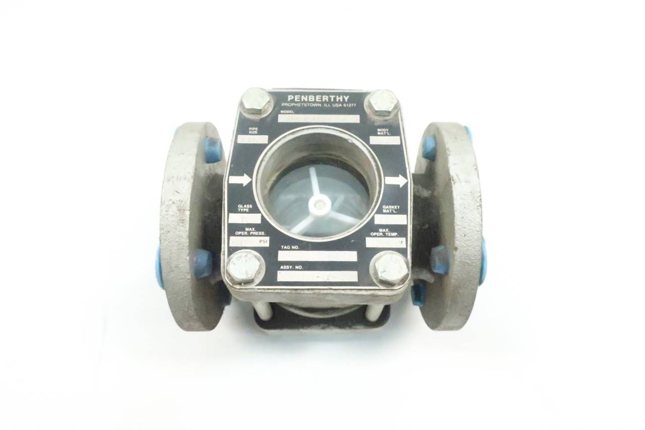 Penberthy SFR 1 1/2 F J Iron Flanged Flow Indicator 1-1/2in