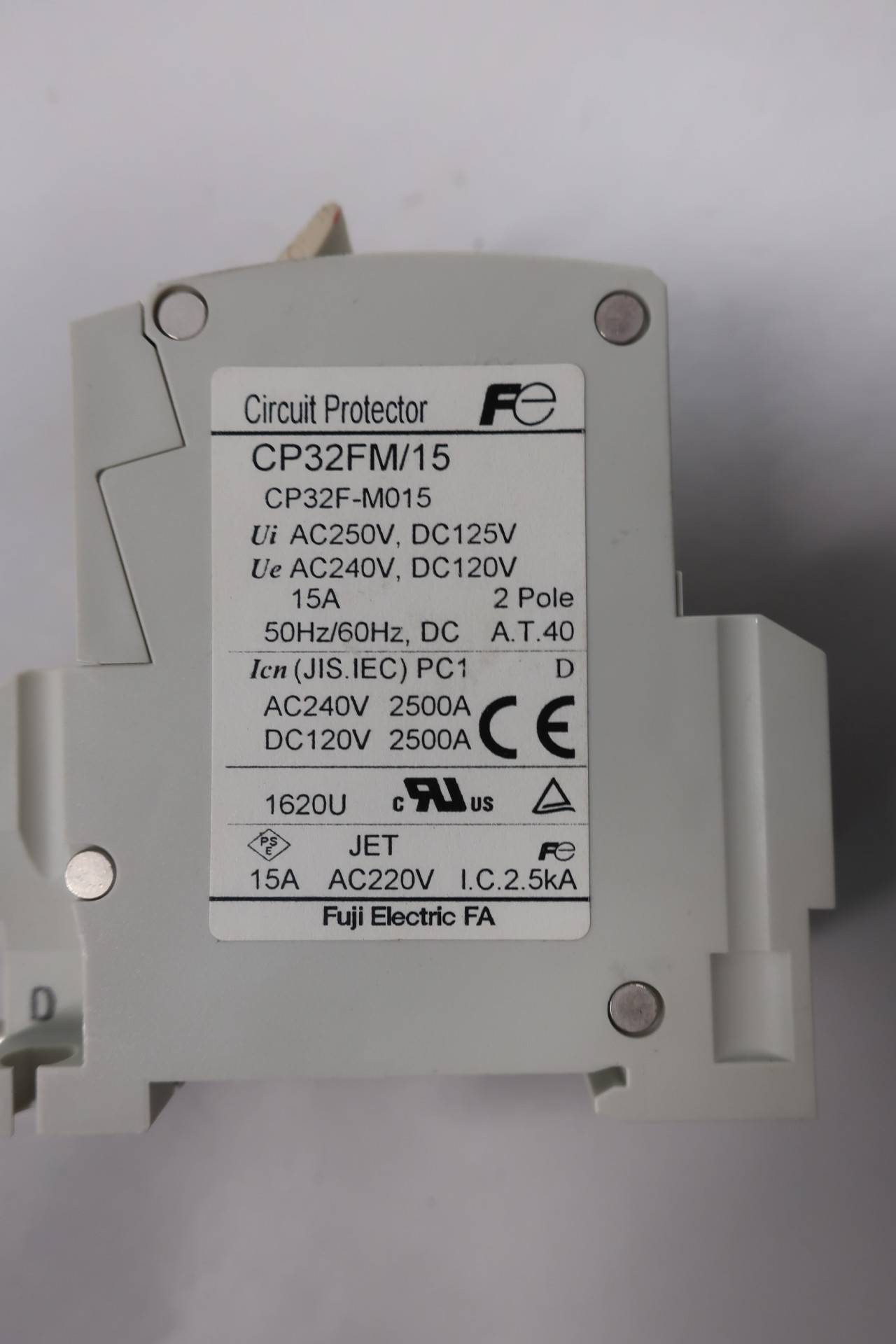 FUJI CP32FM/1W 2P 1A AMP 240V-AC MINIATURE CIRCUIT BREAKER, 58% OFF