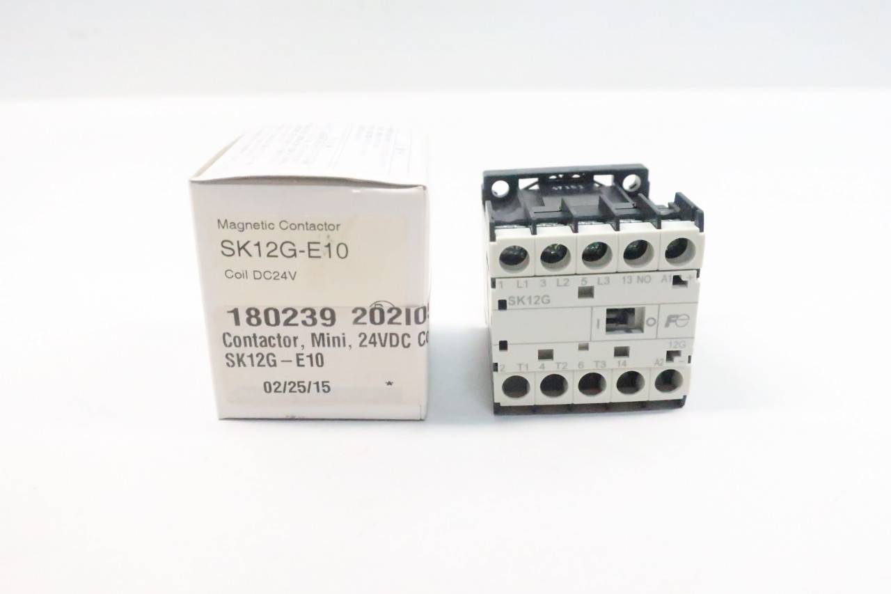 Fuji SK12G-E10 Ac Contactor 24v-dc 20a Amp 5hp