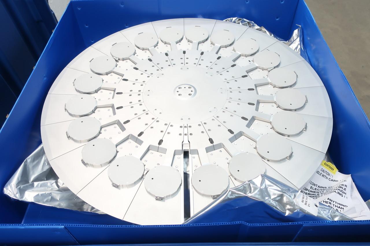AXCELIS 11023240C GSD200 IMPLANTER FLAT THIN WAFER DISK ASSEMBLY 125MM ...