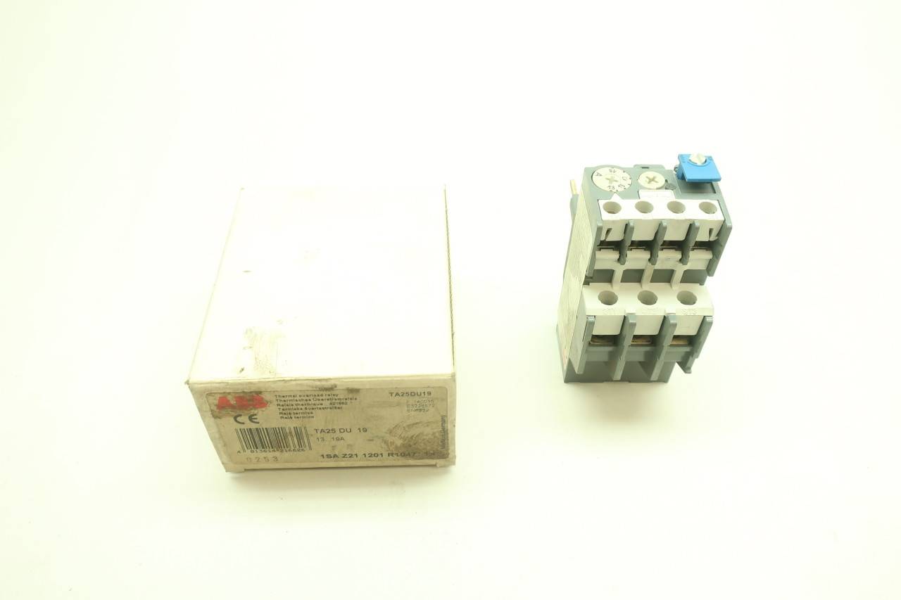 Abb TA25 DU 19 Overload Relay 13-19a Amp