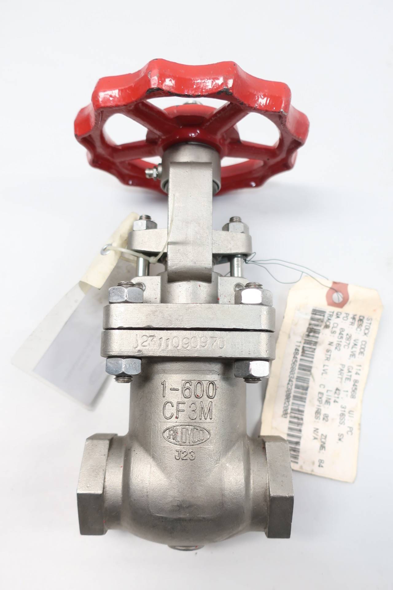 Aloyco 4214S Manual Stainless Socket Weld Wedge Gate Valve 1/2in 600