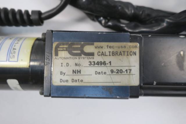 FEC NFT-401RM1-A55 SERVO NUTRUNNER TD-40-NFS1 TORQUE TRANSDUCER D587890