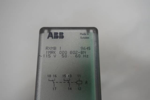 ABB RXMB 1 1MRK 000 802-BN AUXILIARY RELAY 115V-AC
