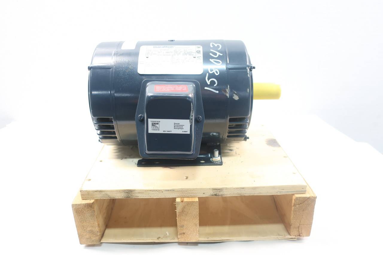 Marathon 184TTDB6026 Ac Motor 184t 3ph 5hp 1740rpm 208-230/460v-ac