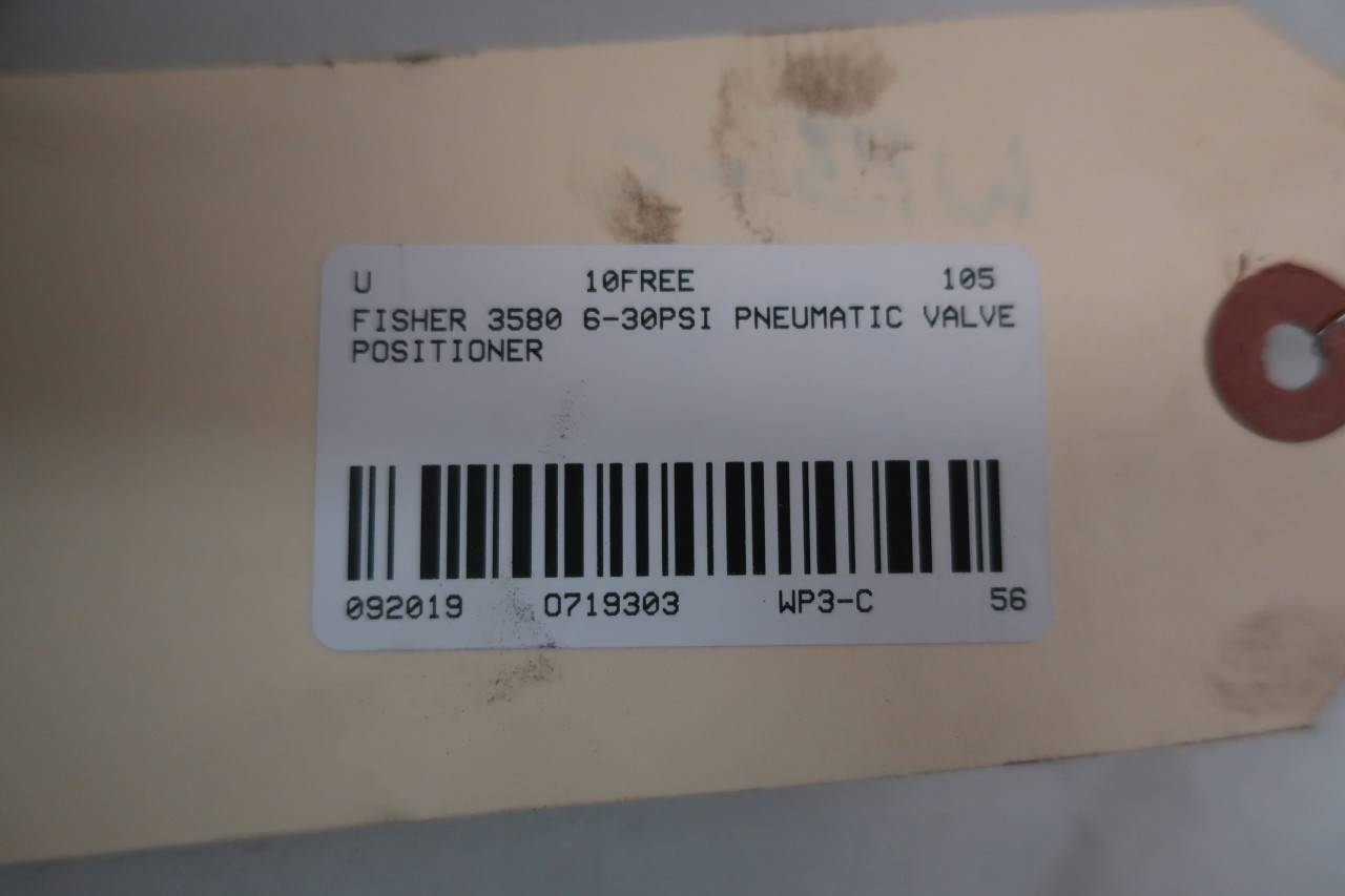 Fisher 3580 Pneumatic Valve Positioner 6-30psi