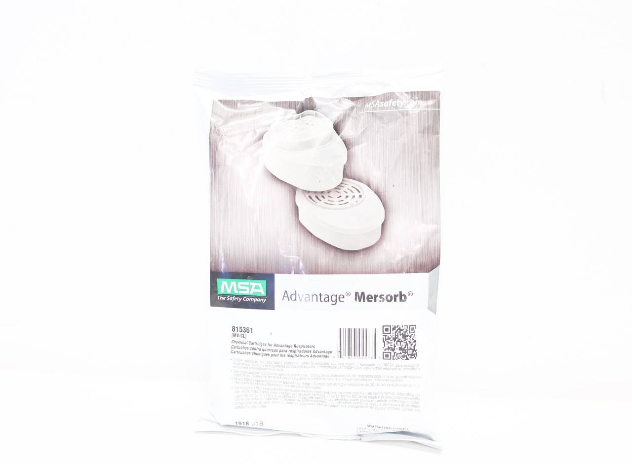 Pack Of 2 Msa 815361 Advantage Mersorb Chemicalcartridges