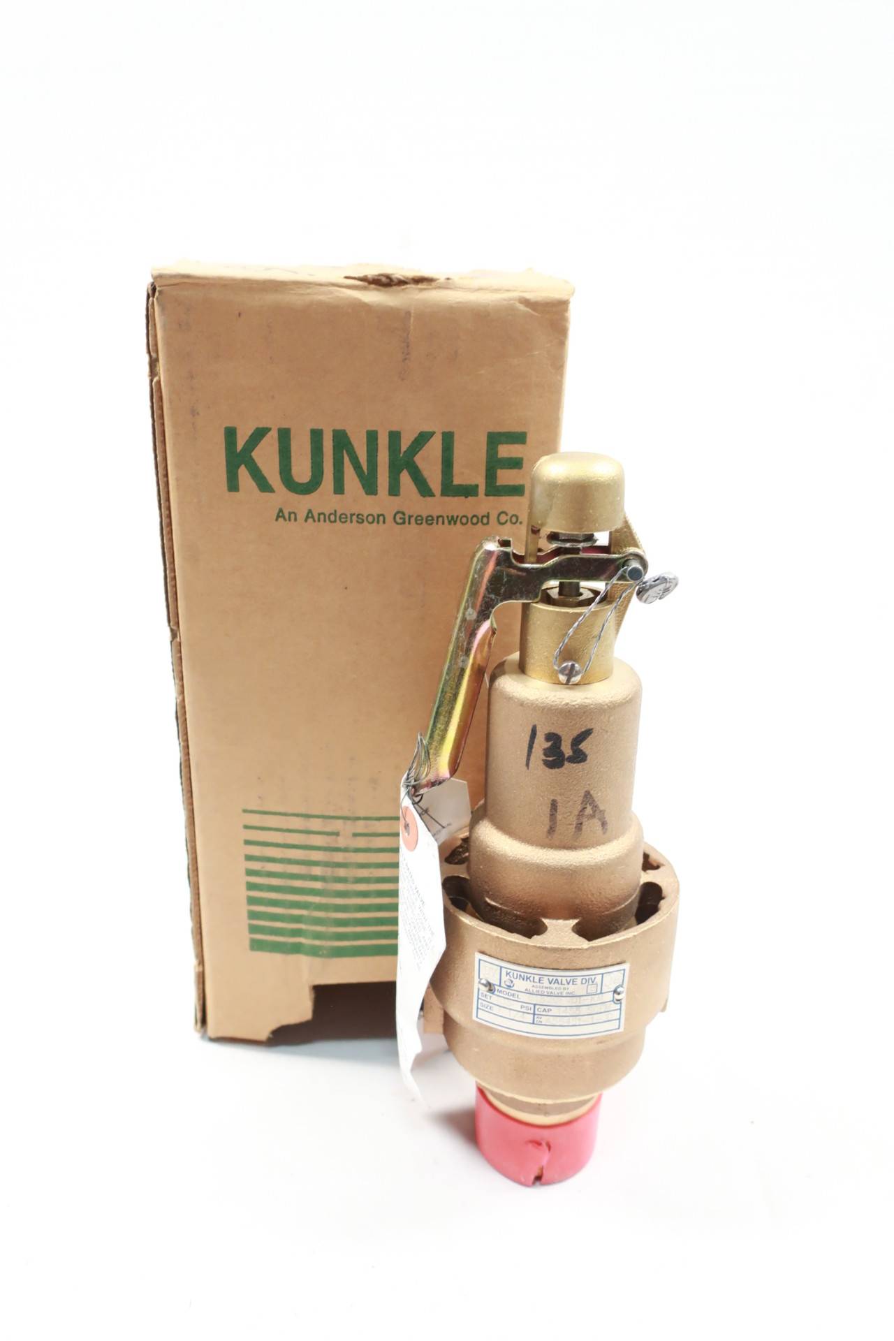 Kunkle 6182GFV01-KM Bronz Relief Valvee 1455scfm 135psi 1-1/4in Npt