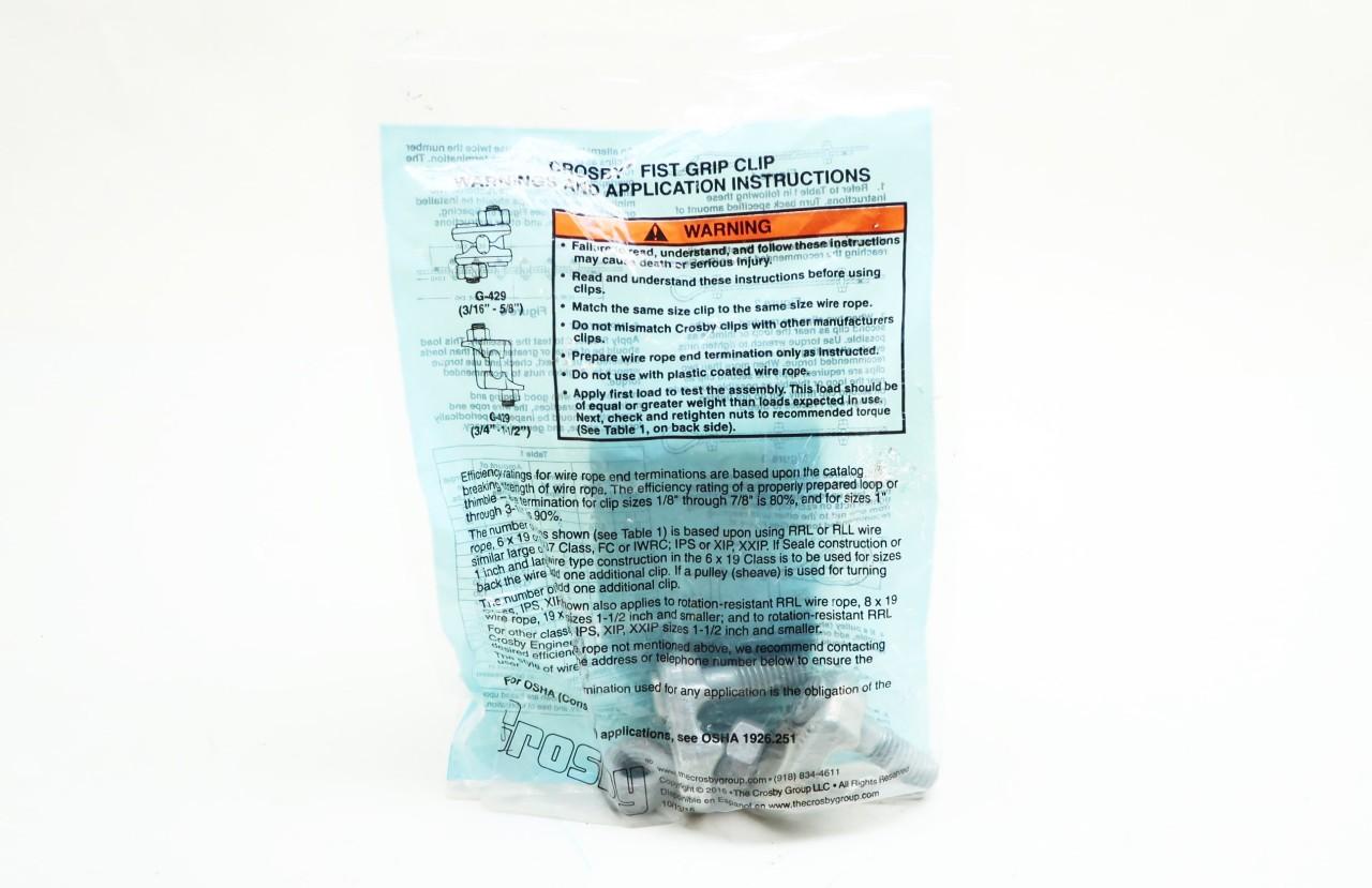 Logistiek en transport Crosby G-429 9/16"5/8"Galvanized Fist Grip Wire ...