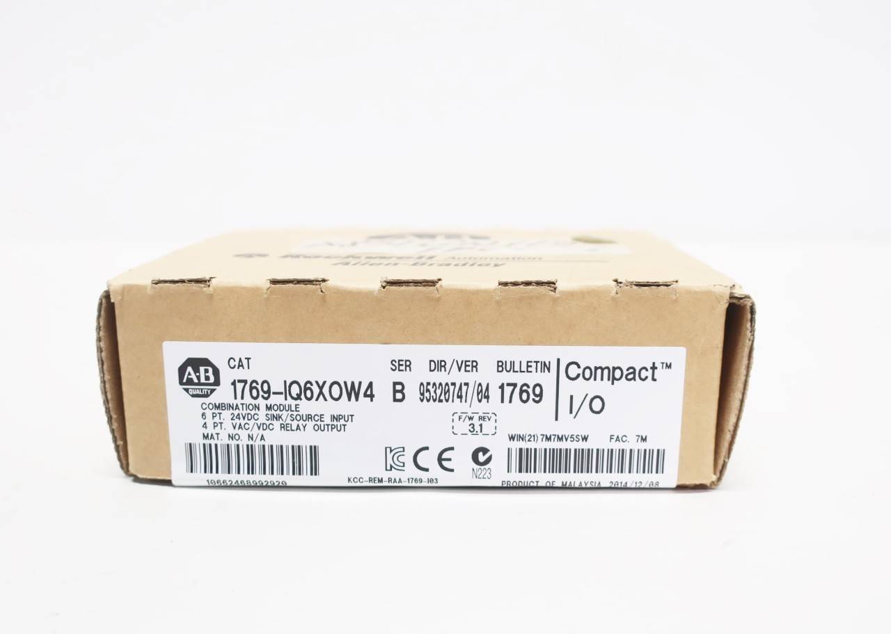 Allen Bradley 1769-IQ6XOW4 Combination Input Output Relay I/o Module Ser B