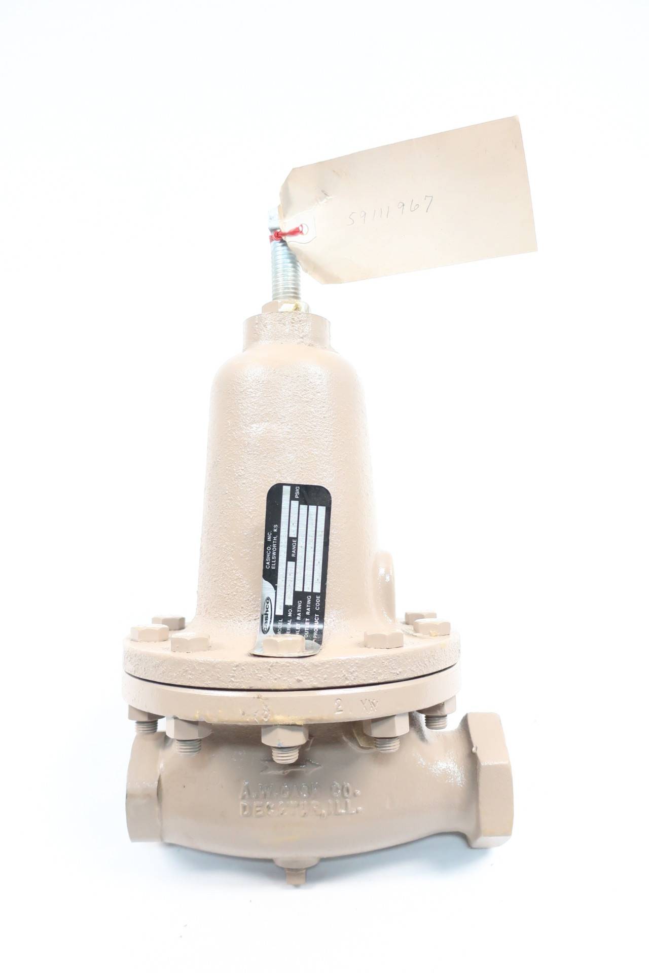 Cashco 1000HP 01/C-1/S 1/G Pressure Regulator Valve 3/4in Npt