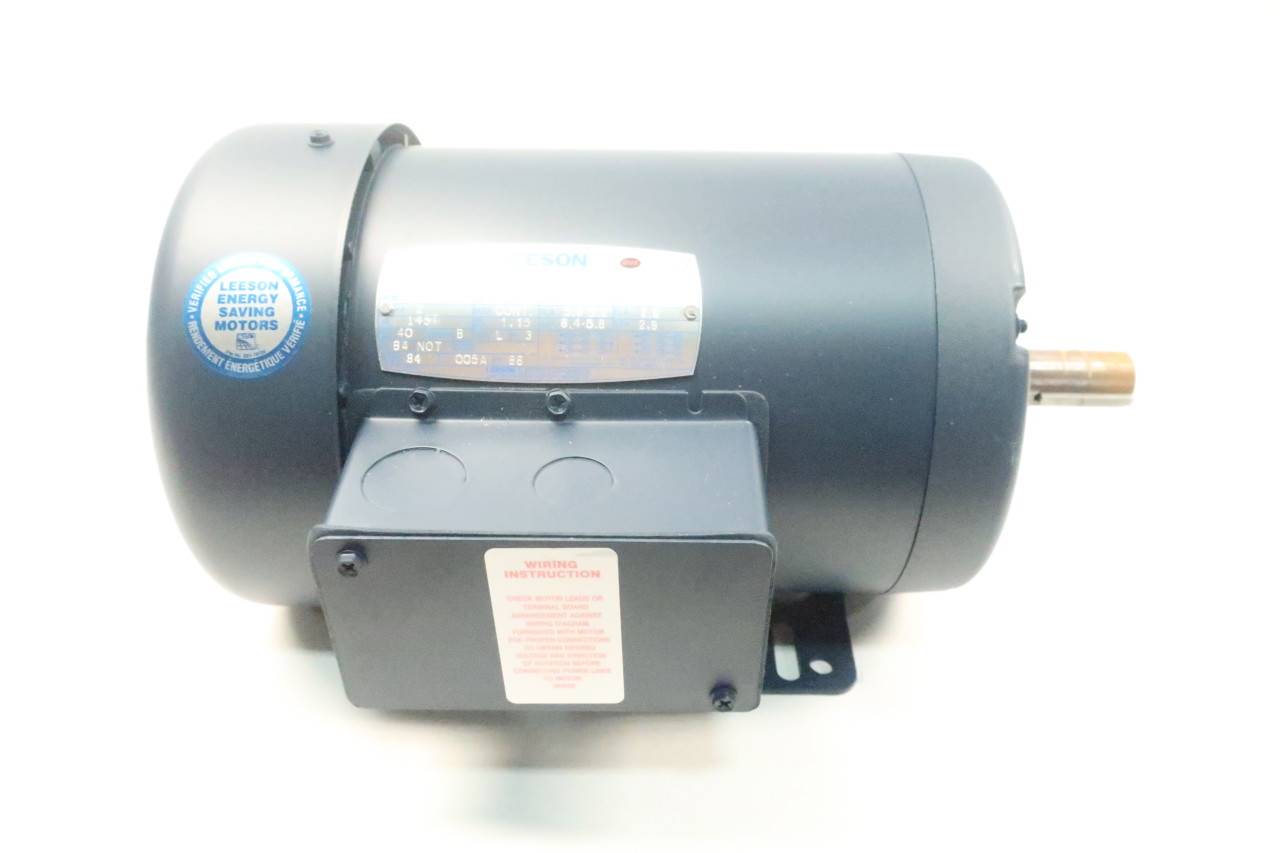 Leeson C145T34FB26B Ac Motor 145t 3ph 2hp 3490rpm 208-230/460v-ac