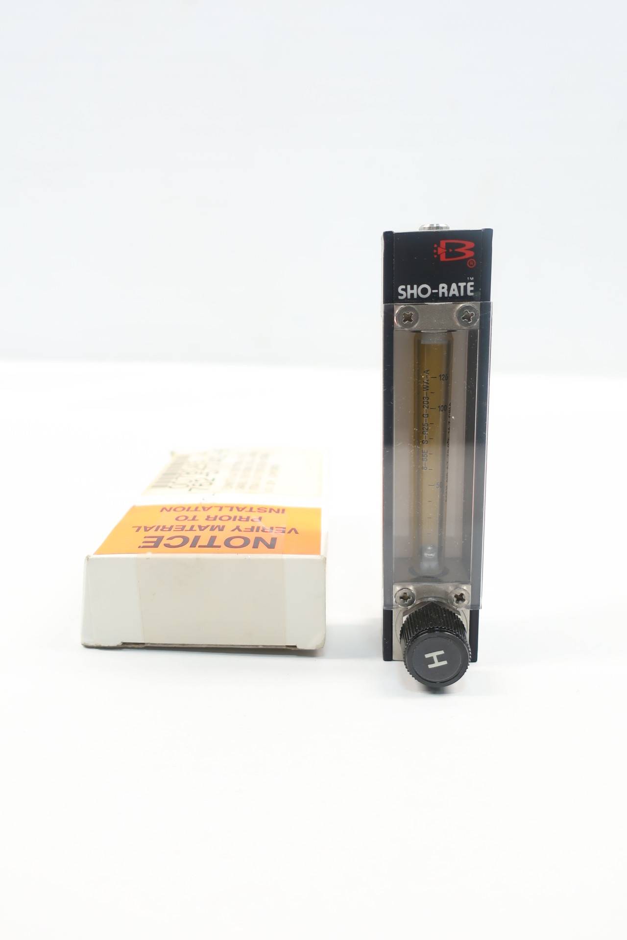 Brooks 1350EHD3CFG1A Sho-rate Variable Area Flow Meter 10-120scfh 1/8in Npt