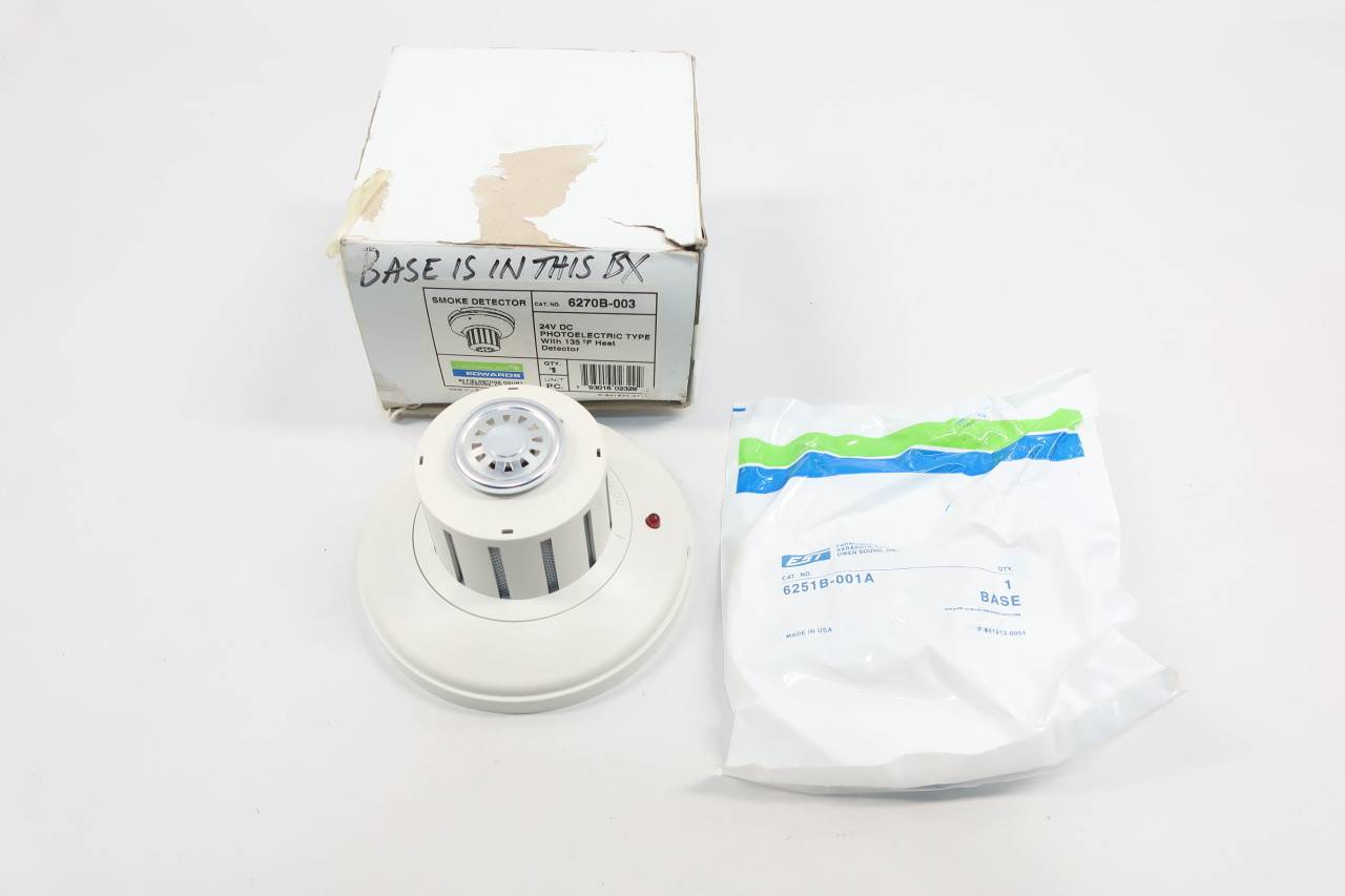 Edwards Gs 6270B-003 Photoelectric Type Smoke Detector 135f 24v-dc