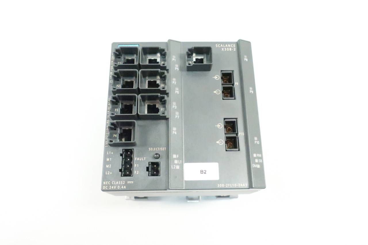 Siemens 6GK5308-2FL10-2AA3 Scalance X308-2 Ethernet Switch 24v-dc