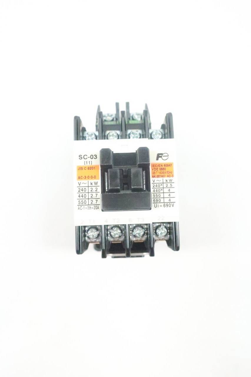 Fuji SC-03 SC11AA Ac Contactor 100-110v-ac 20a Amp 5hp