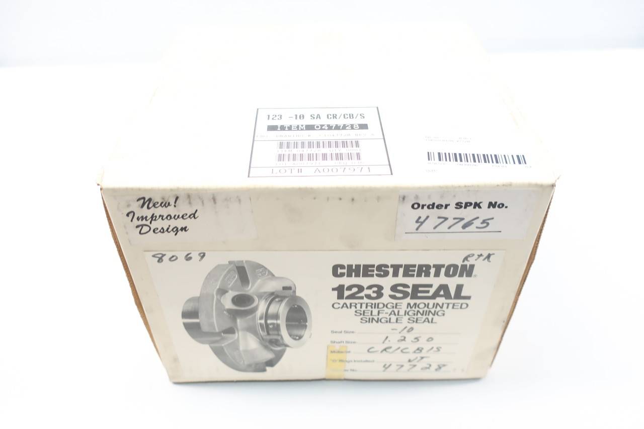 Chesterton 47728 123 Cartridge Mounted Self-aligning Single Seal 1.25in
