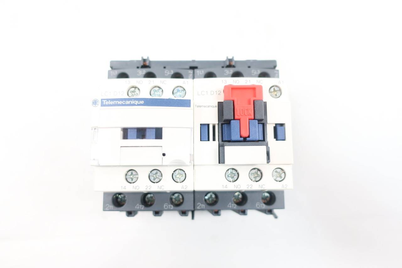 Square D LC2D12G7 Reversing Contactor 120v-ac 7-1/2hp