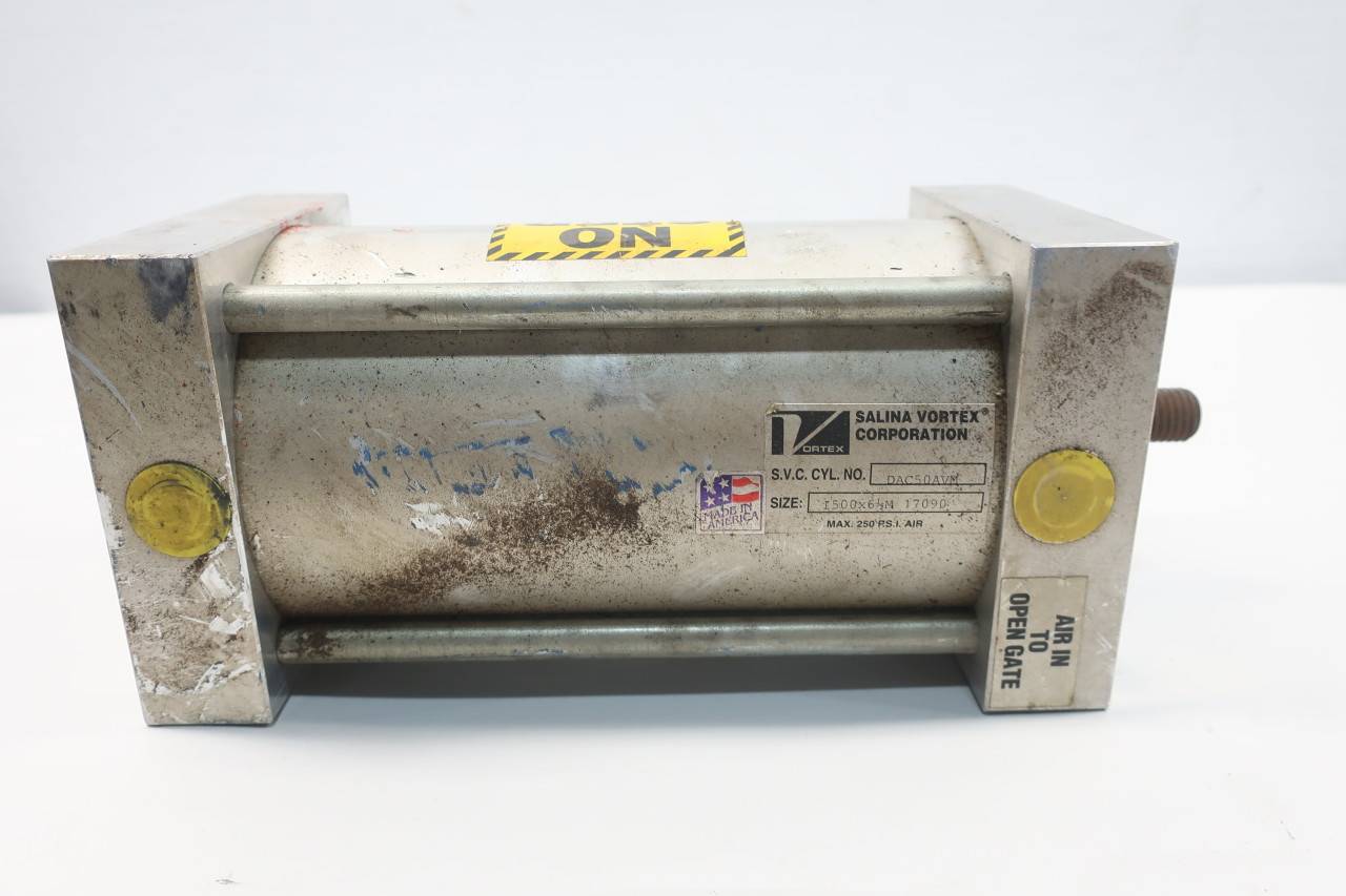 Salina Vortex DAC50AVM I500 X 6-1/2m Double Acting Pneumatic Cylinder ...
