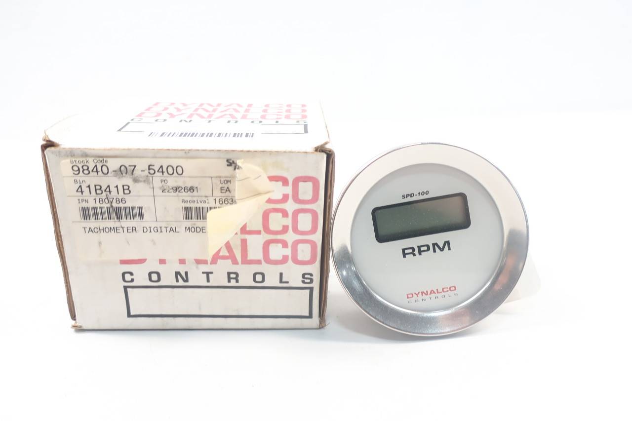 Dynalco SPD100-10000 Digital Tachometer 12-24v-dc