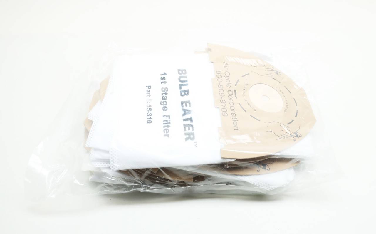 Set Of 10 Air Cycle 55-310 Bulb Eater 1st Stage Filter