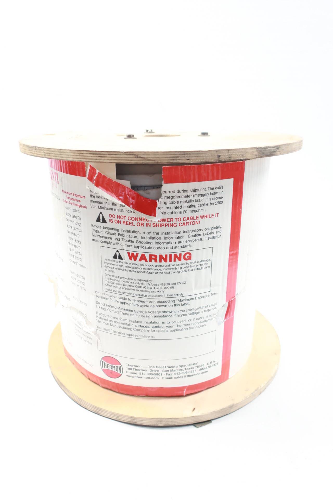 Thermon BSX 3-1-OJ Self-regulating Heating Cable 500ft