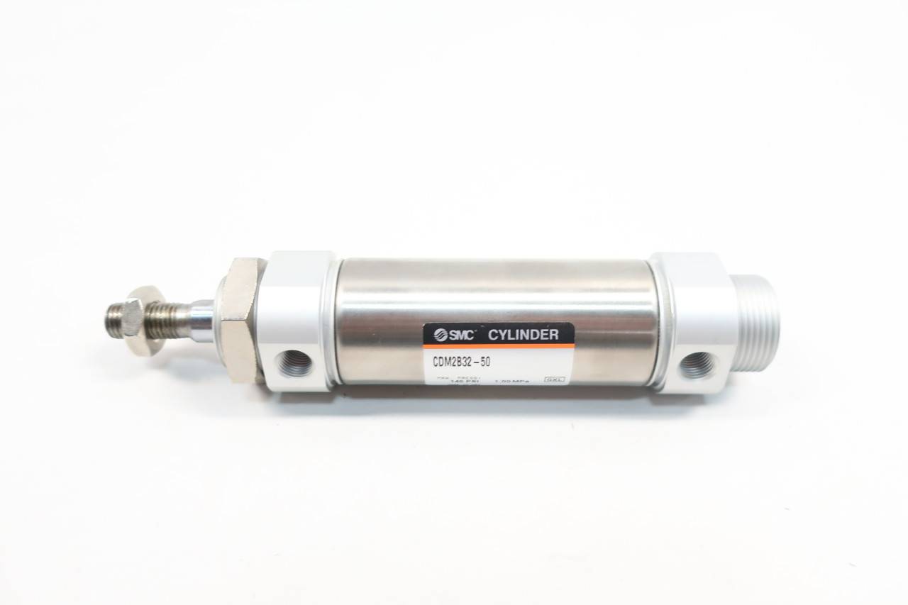 Smc CDM2B32-50 Double Acting Pneumatic Cylinder 32mm 50mm 145psi