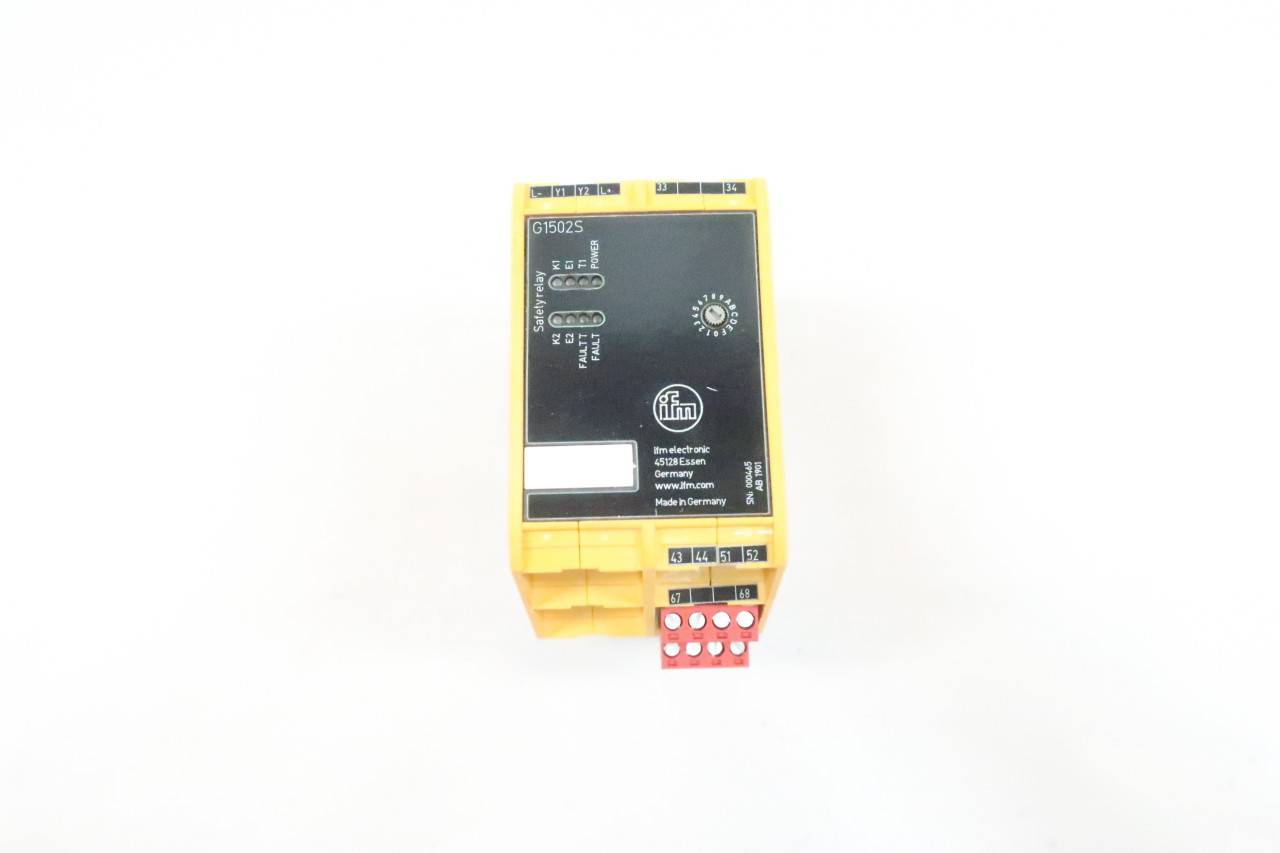 Ifm Efector G1502S Safety Relay 24v-dc