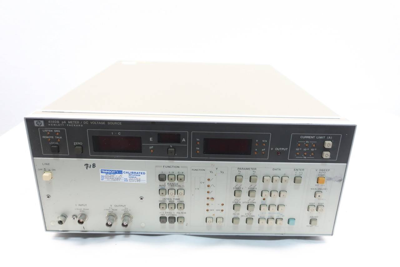 Hewlett Packard Hp 4140B Pa Meter/dc Voltage Source