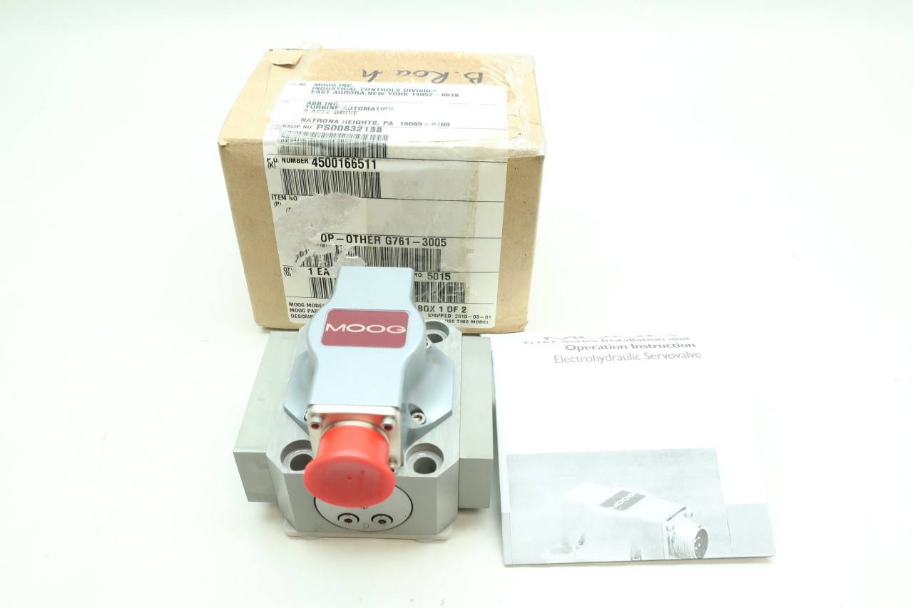 Moog G761-3600B S57jofa4vpl Hydraulic Servo Valve 4500psi, 54% OFF